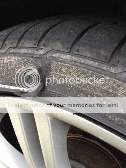 Rip in tyre - MOT fail?