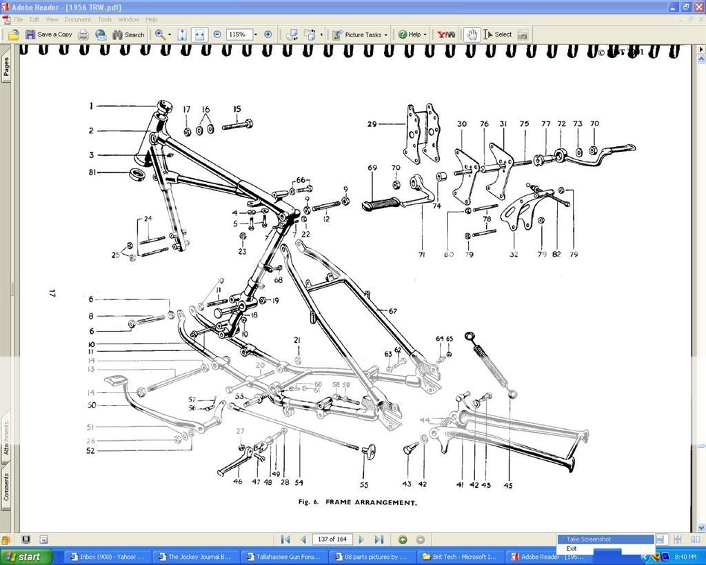 1952 Triumph TRW Frame | Jockey Journal Forum