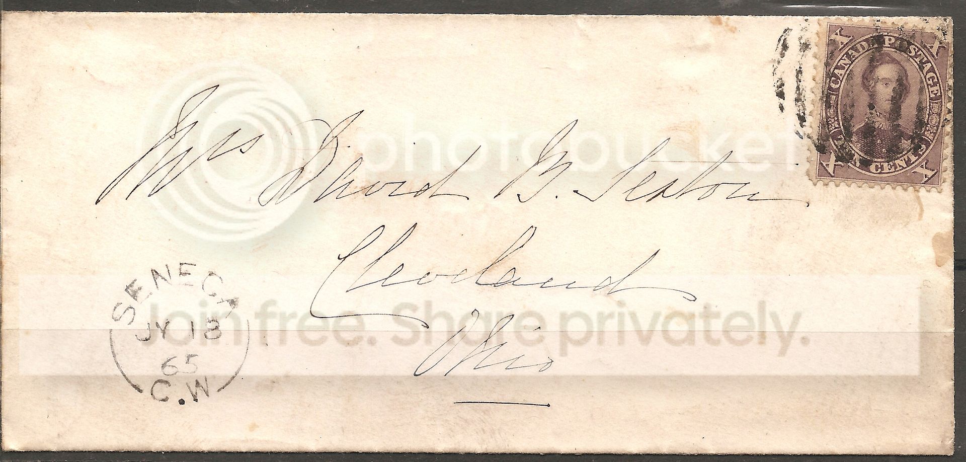 1865 Canadian Postage Rate Question - Stamp Community Forum